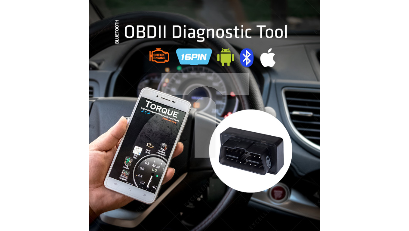 Interfejs, złącze, kostka, skaner OBD2 Bluetooth 4.0 iOS, Android, Maclean MCE200 MCE200 ...