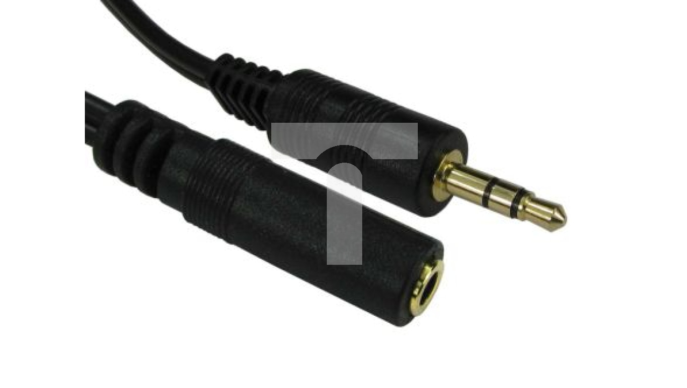 Kabel Jack audio, złącze A: Męskie, złącze B: Żeńskie, 5m – RS ...