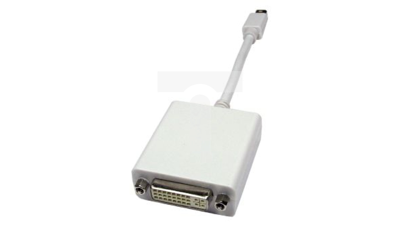Kabel KVM, dł. 150mm - Męskie Mini DisplayPort - Żeńskie DVI-D., kolor ...