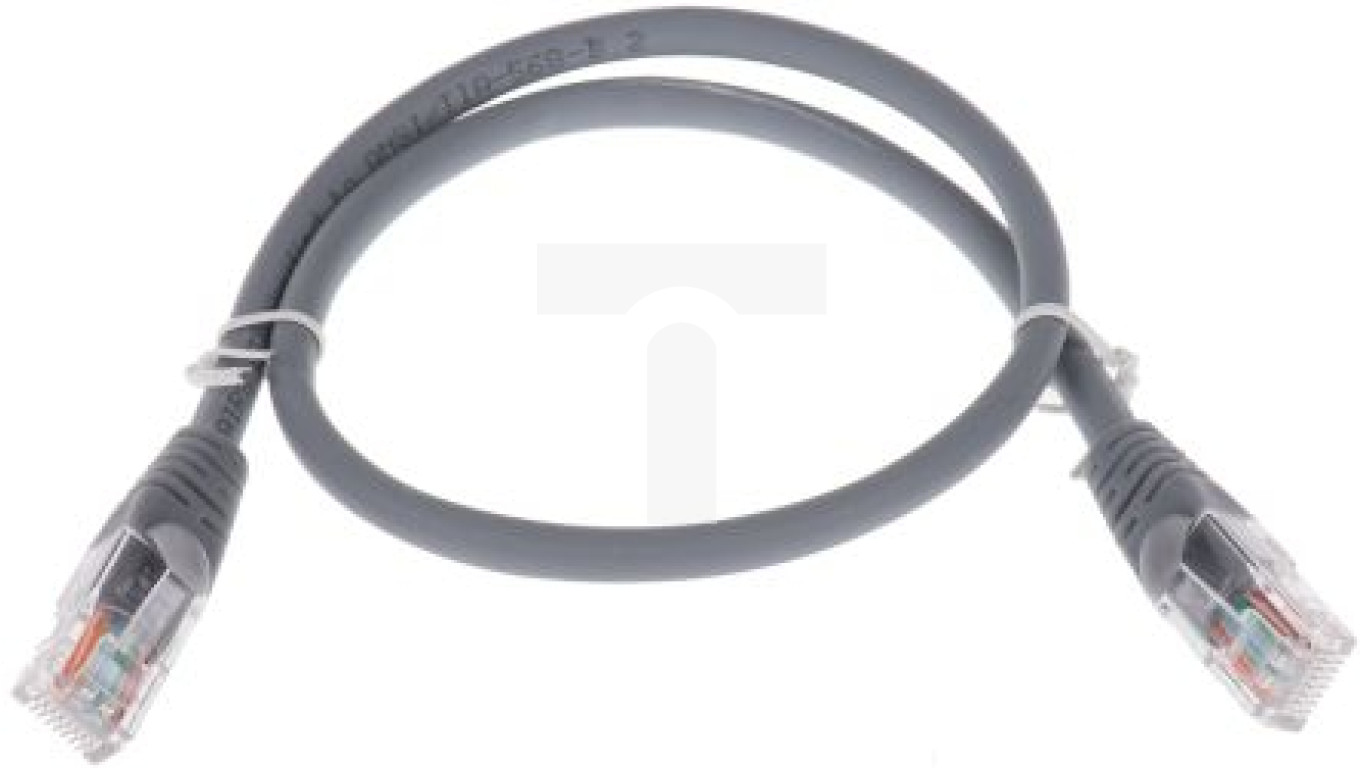 Kabel kat. 5e U/UTP Szary 500mm – RS COMPONENTS | TIM SA
