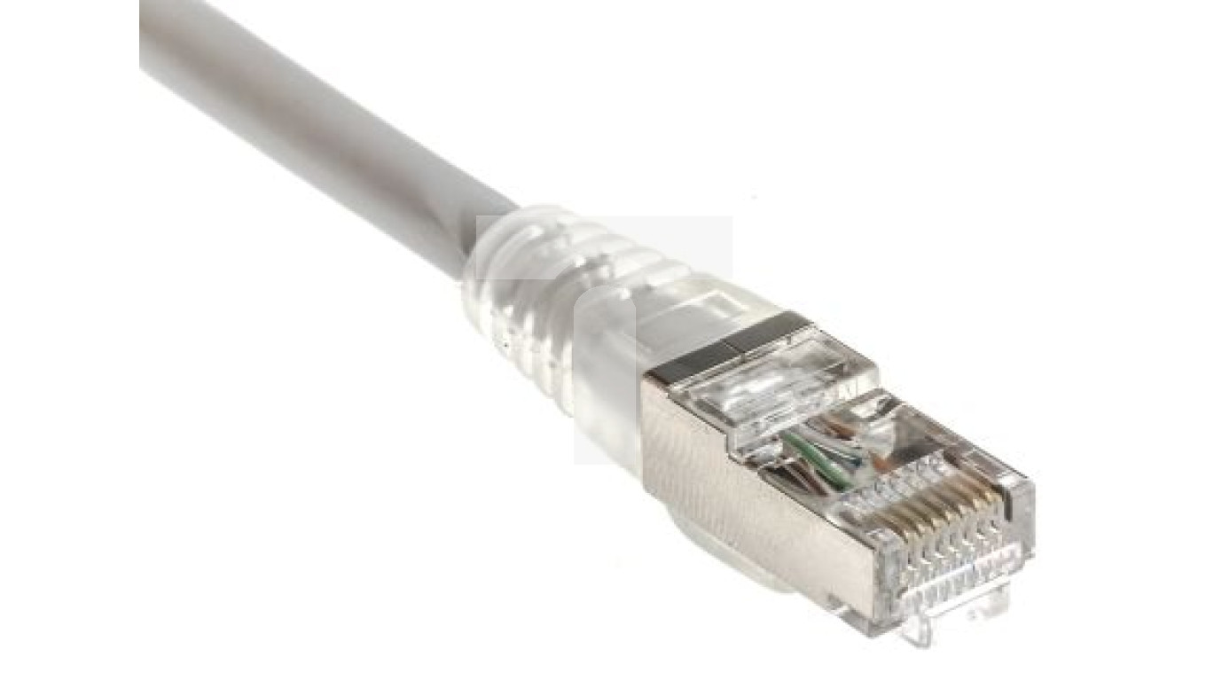 Kabel kategorii 6, Szary, Wtyk RJ45/męski RJ45dł.: 2m, mat. koszulki ...