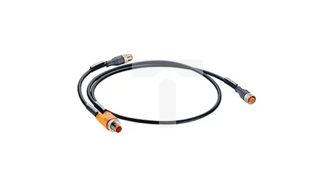 Kabel konfekcjonwany-rozdzielacz złącze M12 Duo/M12 męski M12 żeński ...