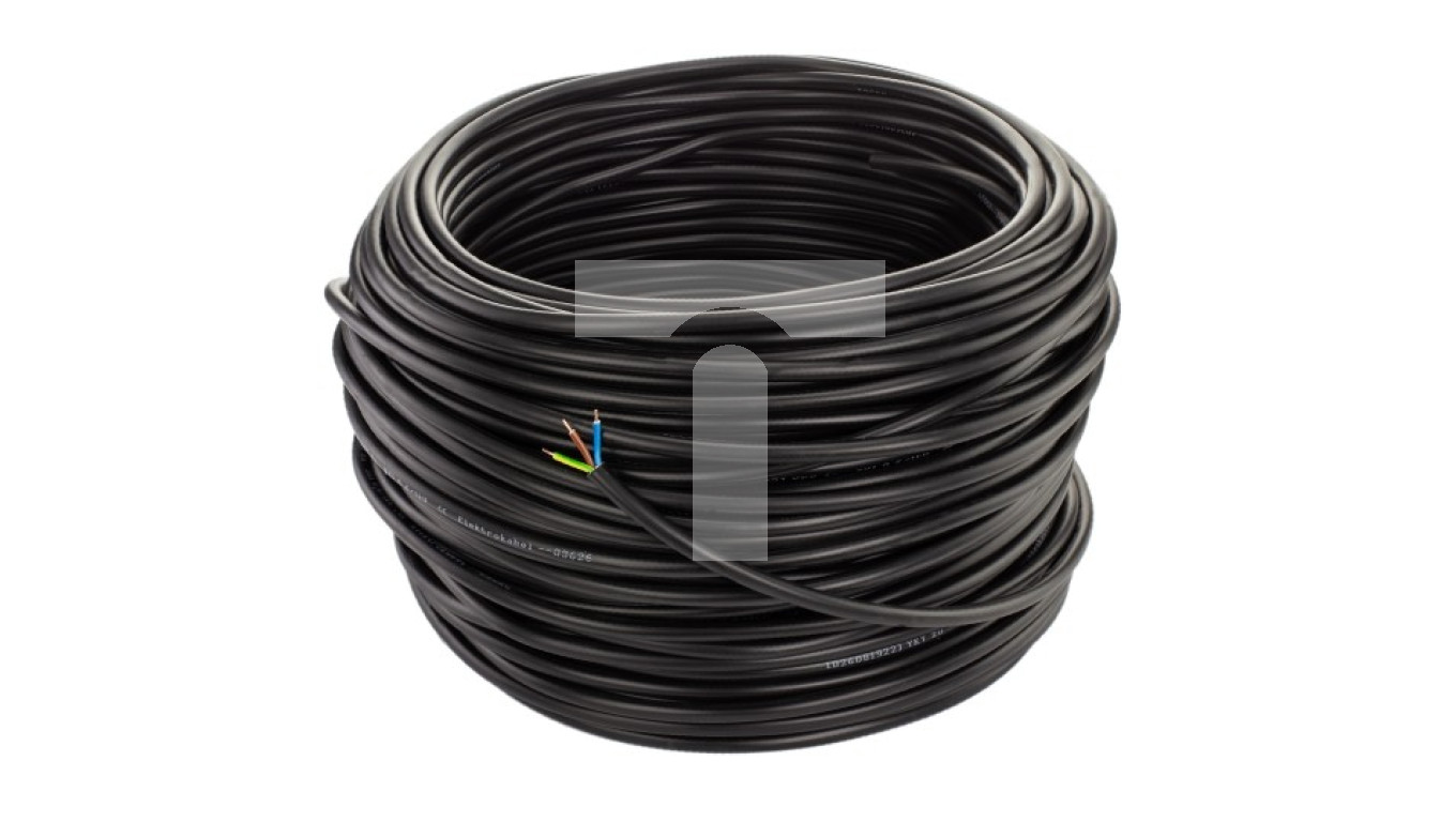 Kabel prądowy YKY 0,6/1kV 3x2,5 drut do ziemi Elektrokabel krążek 100m ...