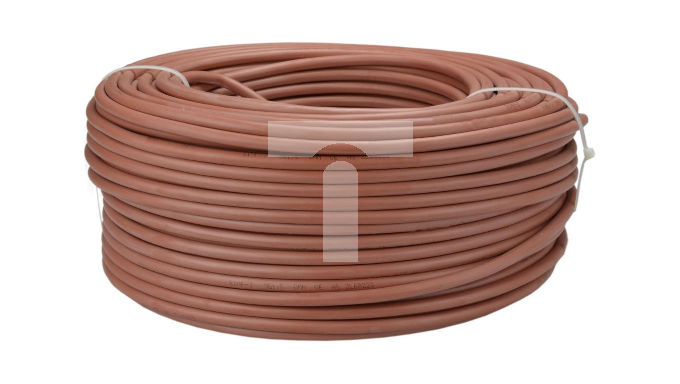 Kabel silikonowy SIHF 180C 300/500V 4x0,75 ciepłoodporny LSOH ceglasty ...