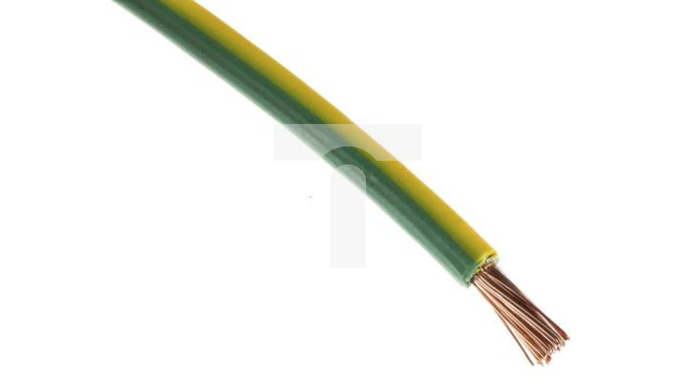 Kabel trzynormowy PCW, dł. 100m 6 mm², 53 A, 1 kV, Maks. +105C Zielony ...