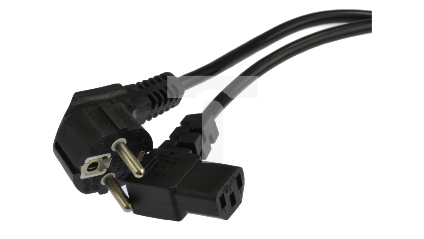 Kabel zasilający 230V 10A kątowy IEC320 C13 1,5m – SPEC KABLE | TIM SA