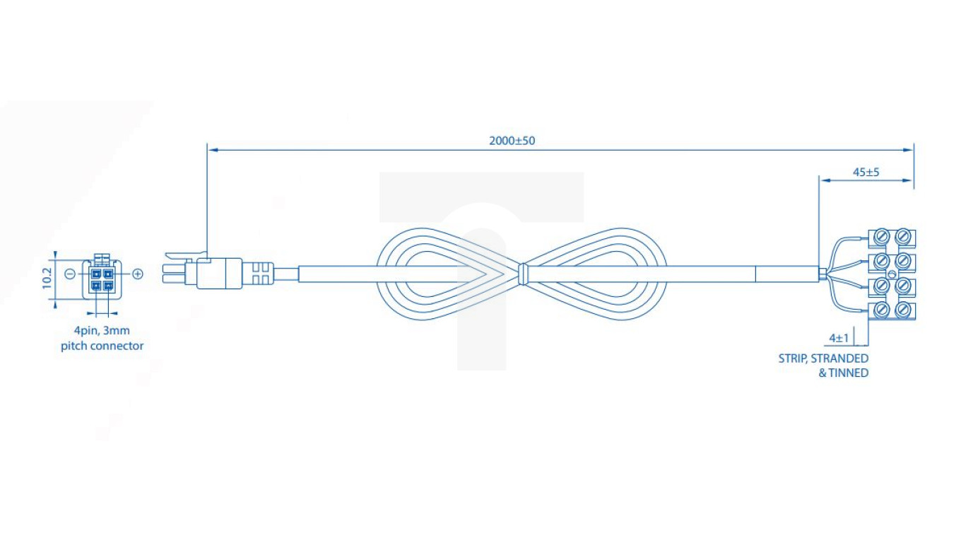 Kabel zasilający z 4-drożnym zaciskiem śrubowym, PR2FK20M Teltonika ...