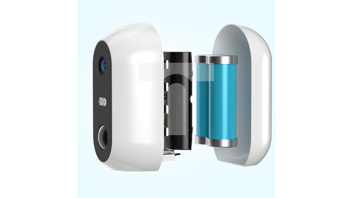 Kamera zewnętrzna z panelem solarnym bezprzewodowa, Full HD 1080p, Wi ...