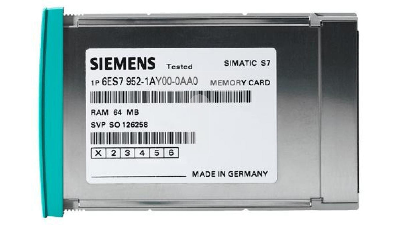 Karta pamięci FLASH-EPROM SIMATIC S7 do CPU S7-400 5V 2MB 6ES7952-1KL00 ...