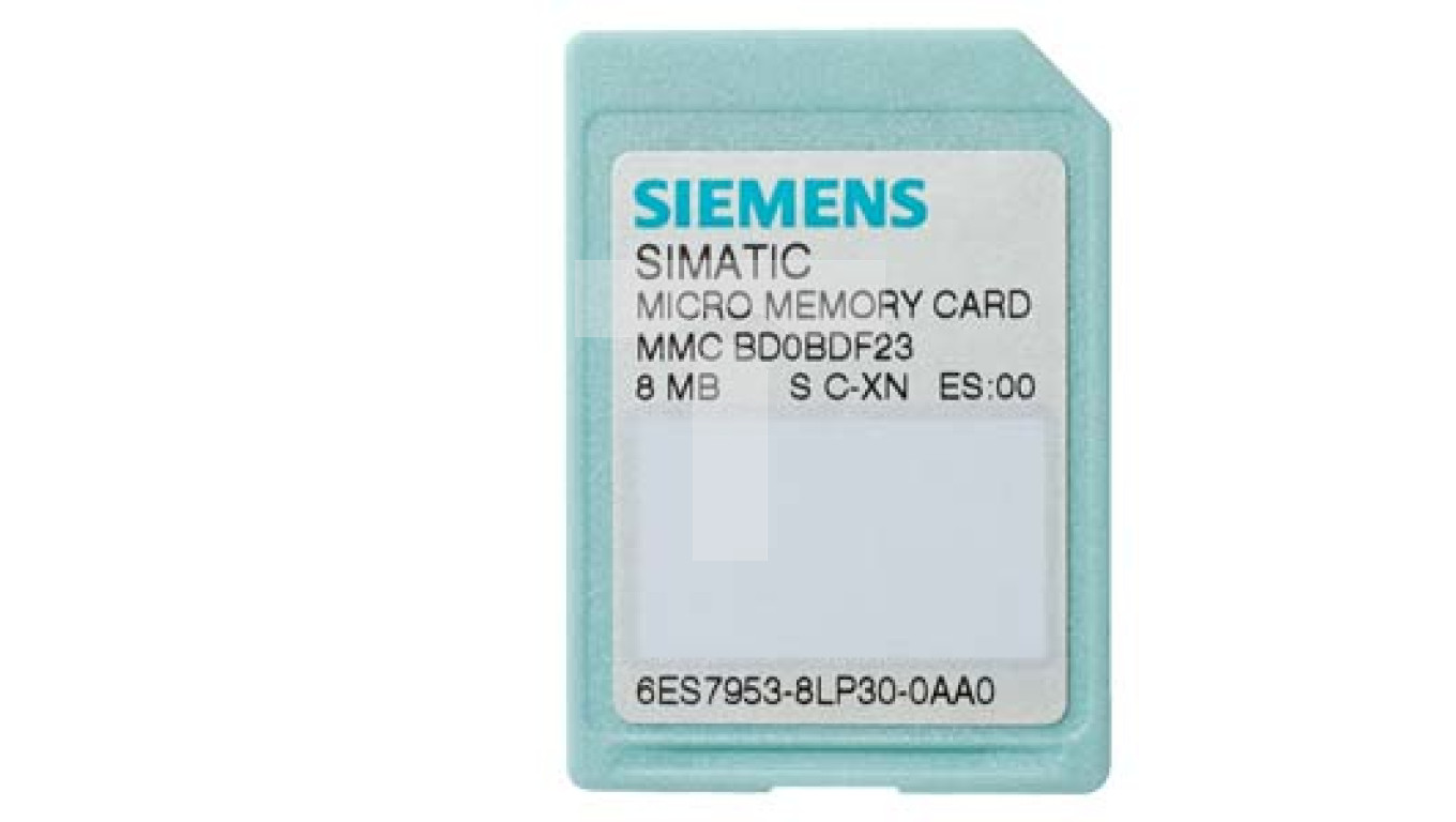 Karta pamięci Micro memory card P. S7-300/C7/ET 200 3,3 V NFLASH 2MB 6ES7953-8LL31-0AA0 ...
