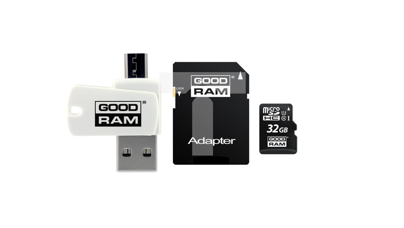 Karta pamięci z adapterem i czytnikiem kart GoodRam All in one M1A4 ...