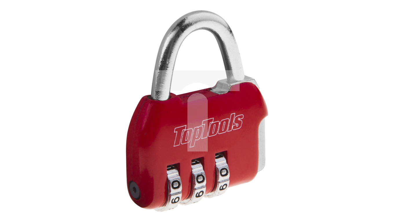 Kłódka szyfrowa 35 mm mix kolorów 3-cyfrowy kod 90U218 – TOP TOOLS | TIM SA