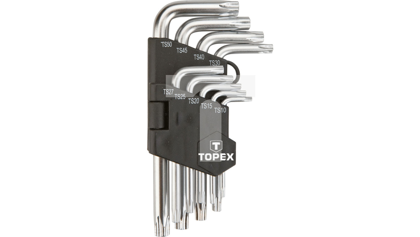 Klucze pięciokątne z otworem TS10-50 (zestaw 9 szt.) 35D950 – TOPEX ...