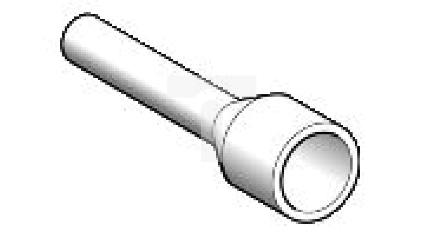 Końcówka tulejkowa izolowana 0,5mm2 biała DZ5CE005 /100szt ...