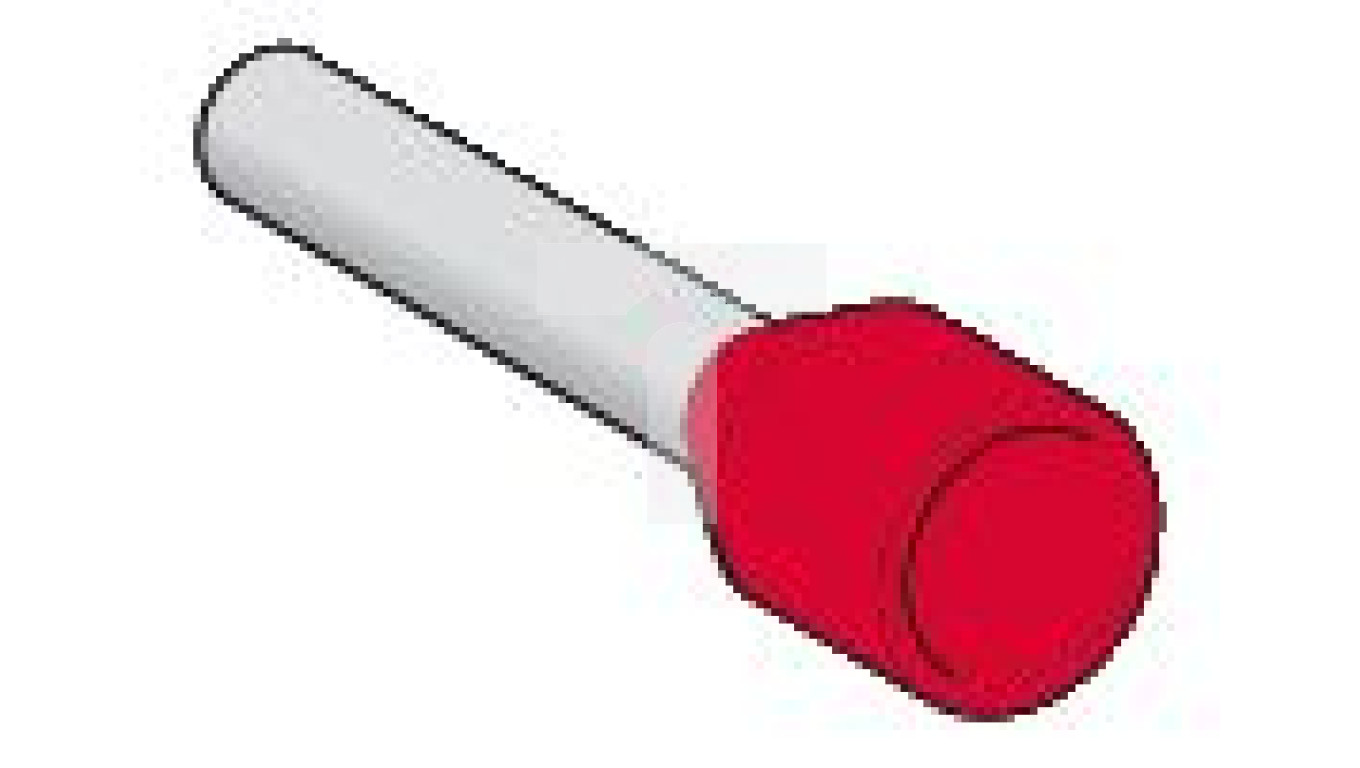 Końcówka tulejkowa izolowana 1mm2 czerwona DZ5CE010 /100szt ...