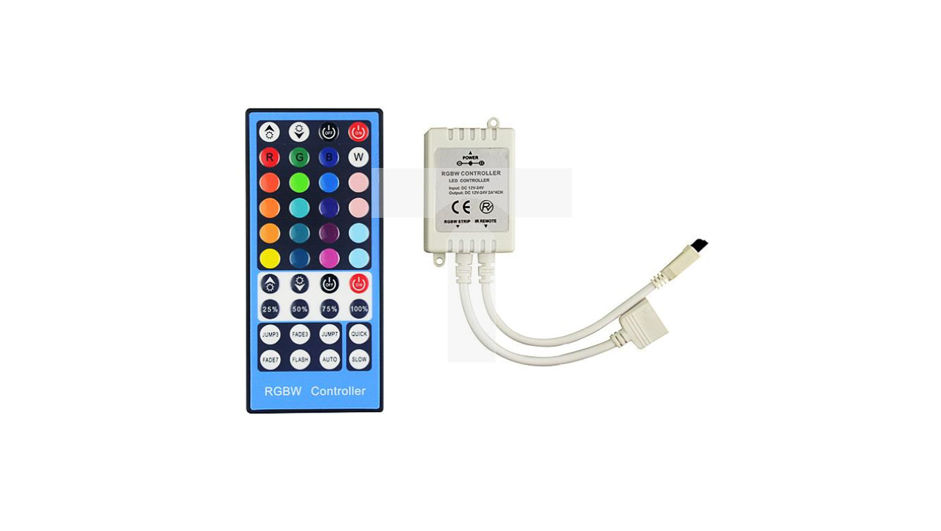 Kontroler RGBW 40 key IR do taśma led 8A 96W – PREMIUM LUX 2 | TIM SA