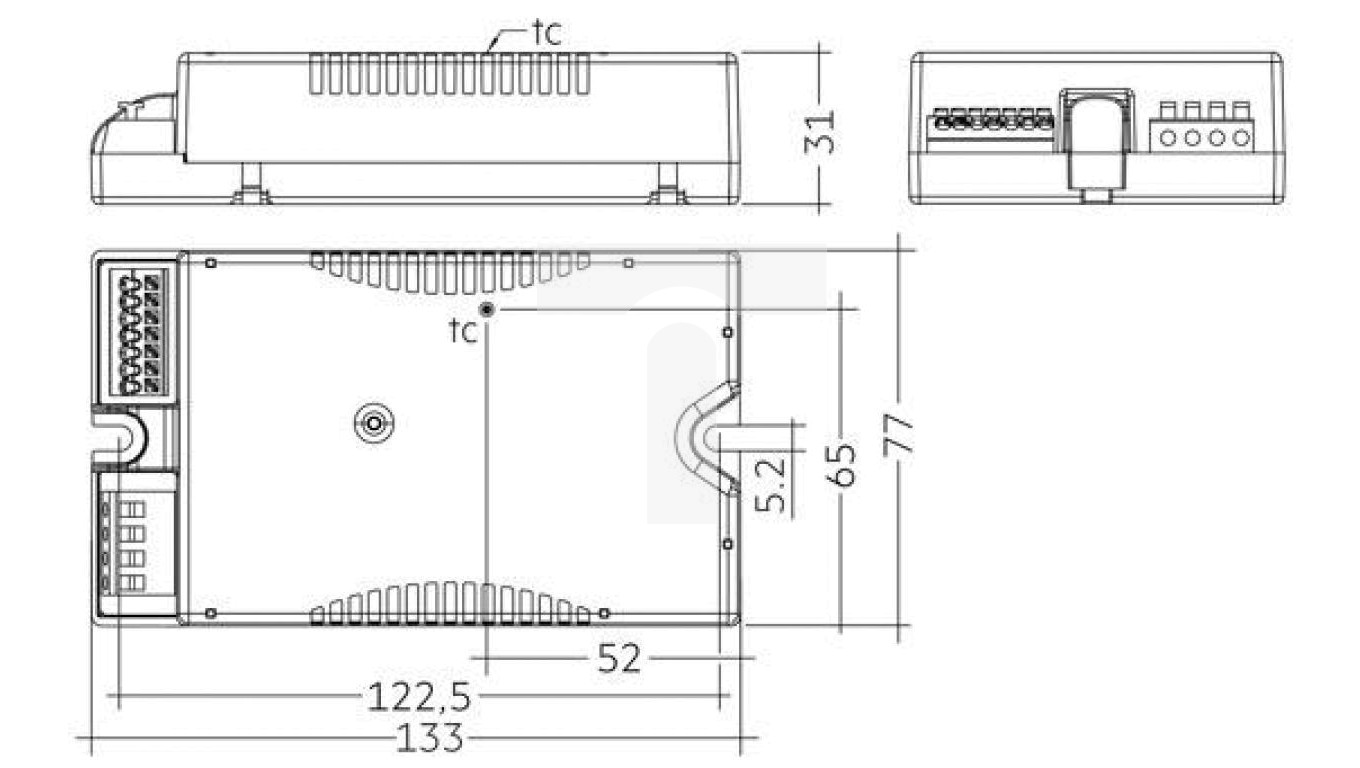 LCO 60W 200-1050mA 100V o4a NF C EXC3 Zasilacz LED kompaktowy ...
