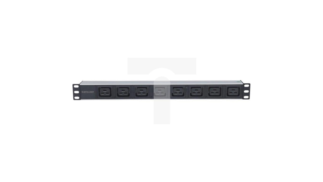 Listwa zasilająca Rack 1U 110-250V/16A 8X C19 kabel 2M 163613 – INTELLINET | TIM SA