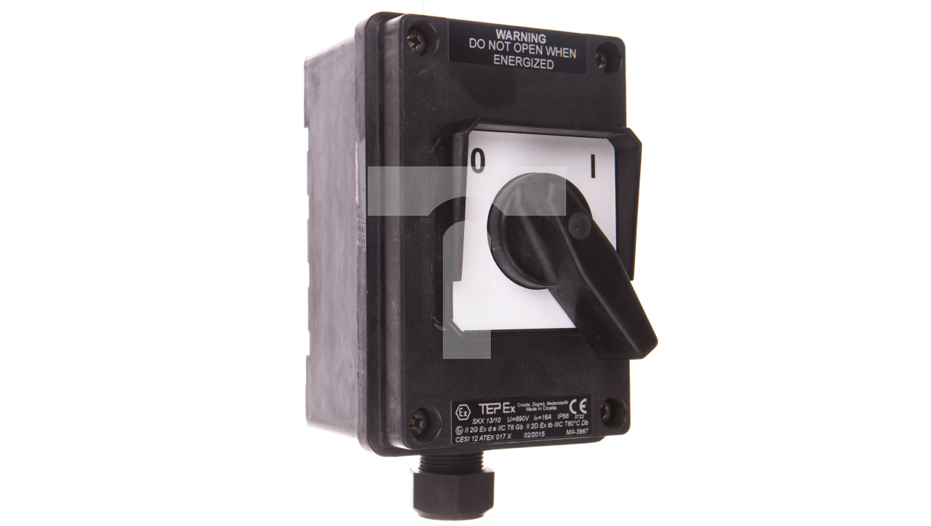 Łącznik 0-1 250V 16A czarny Ex SKX 13/10 IP66 strefa 1,21 oraz 2,22 31 ...