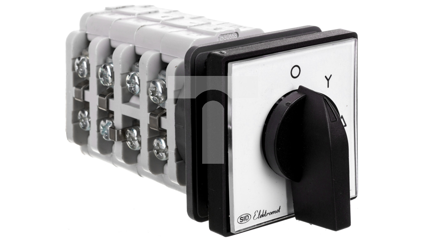 Łącznik krzywkowy gwiazda-trójkąt 16A 3P zatablicowy z płytką przednią ...