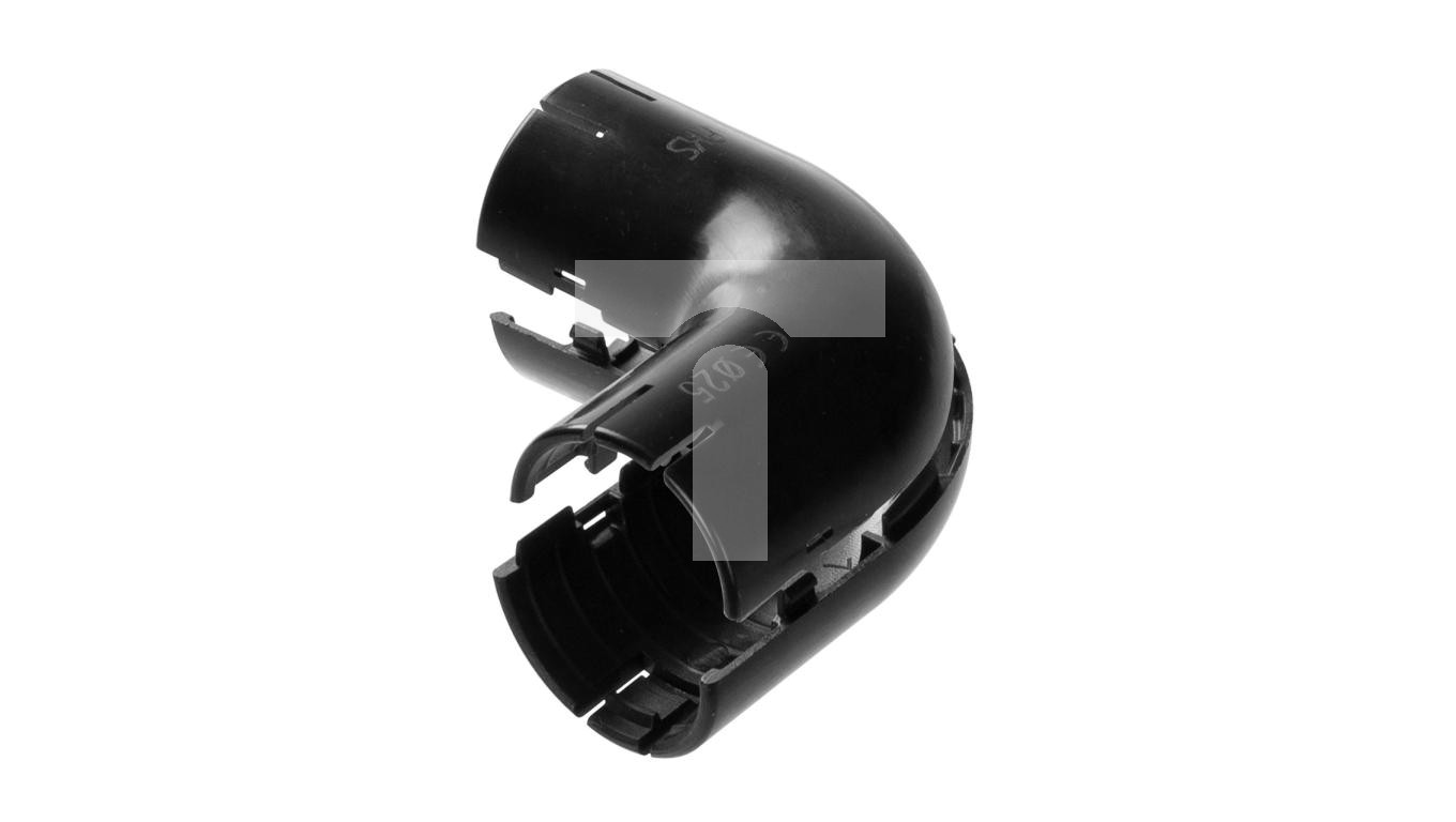 Łącznik składany kątowy LSK 25 czarny do rur sztywnych (RL i RLM) oraz ...