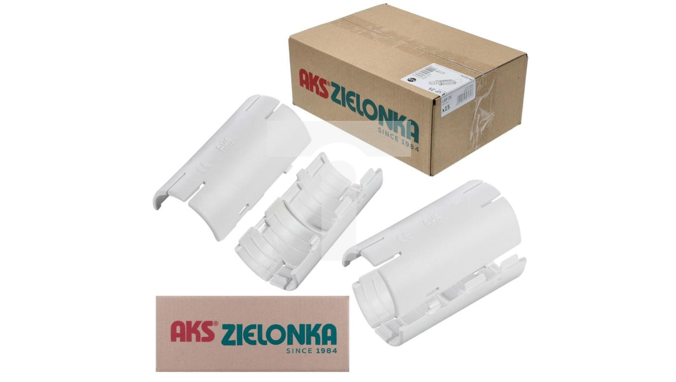 Łącznik składany prosty LSP 16 biały do rur sztywnych (RL i RLM) oraz ...