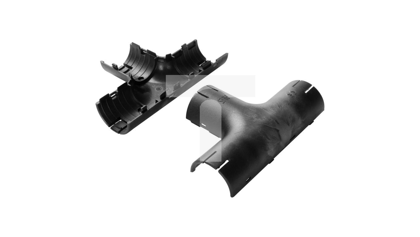 Łącznik składany trójnik LST 16 czarny do rur sztywnych (RL i RLM) oraz ...