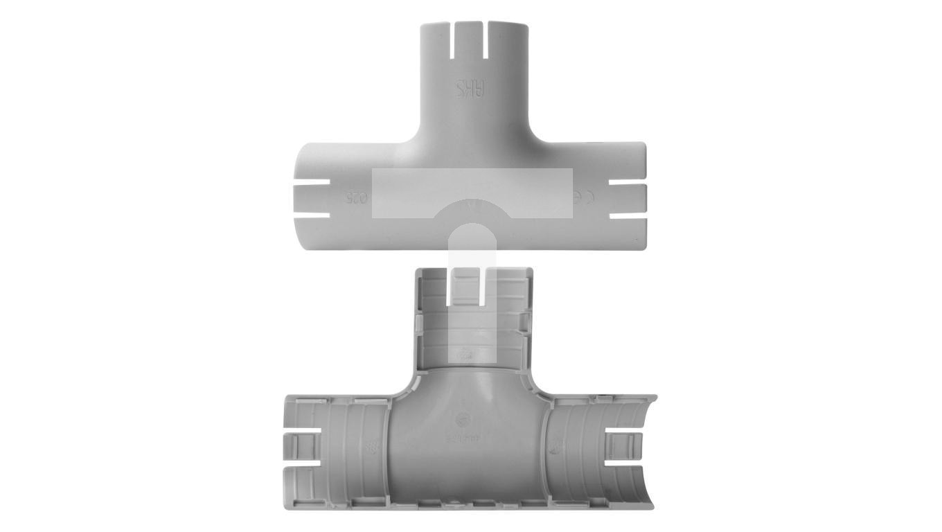 Łącznik składany trójnik LST 16 szary do rur sztywnych (RL i RLM) oraz ...