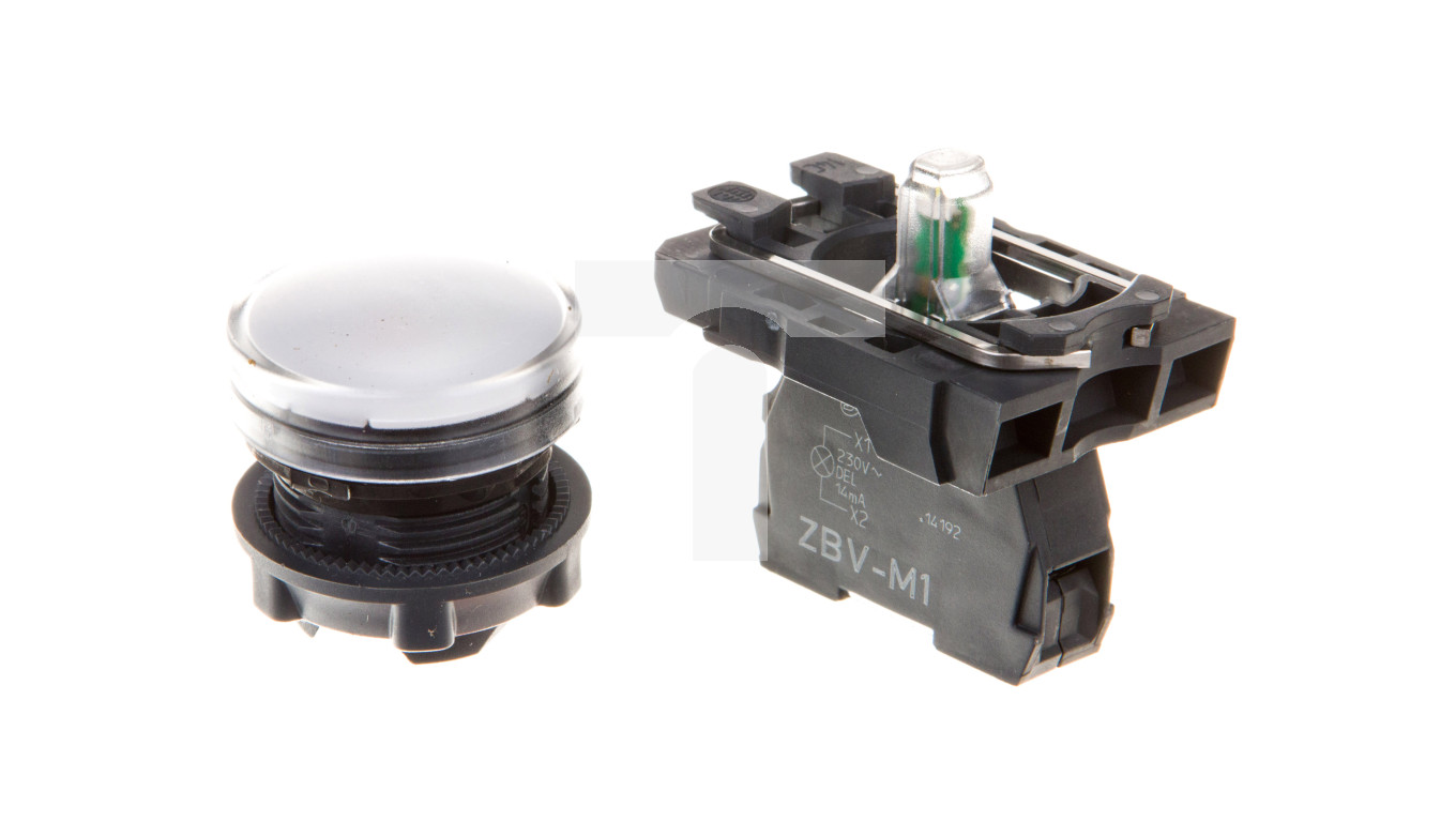 Lampa sygnalizacyjna LED fi 22mm 230-240V AC biała XB5AVM1 – Schneider ...