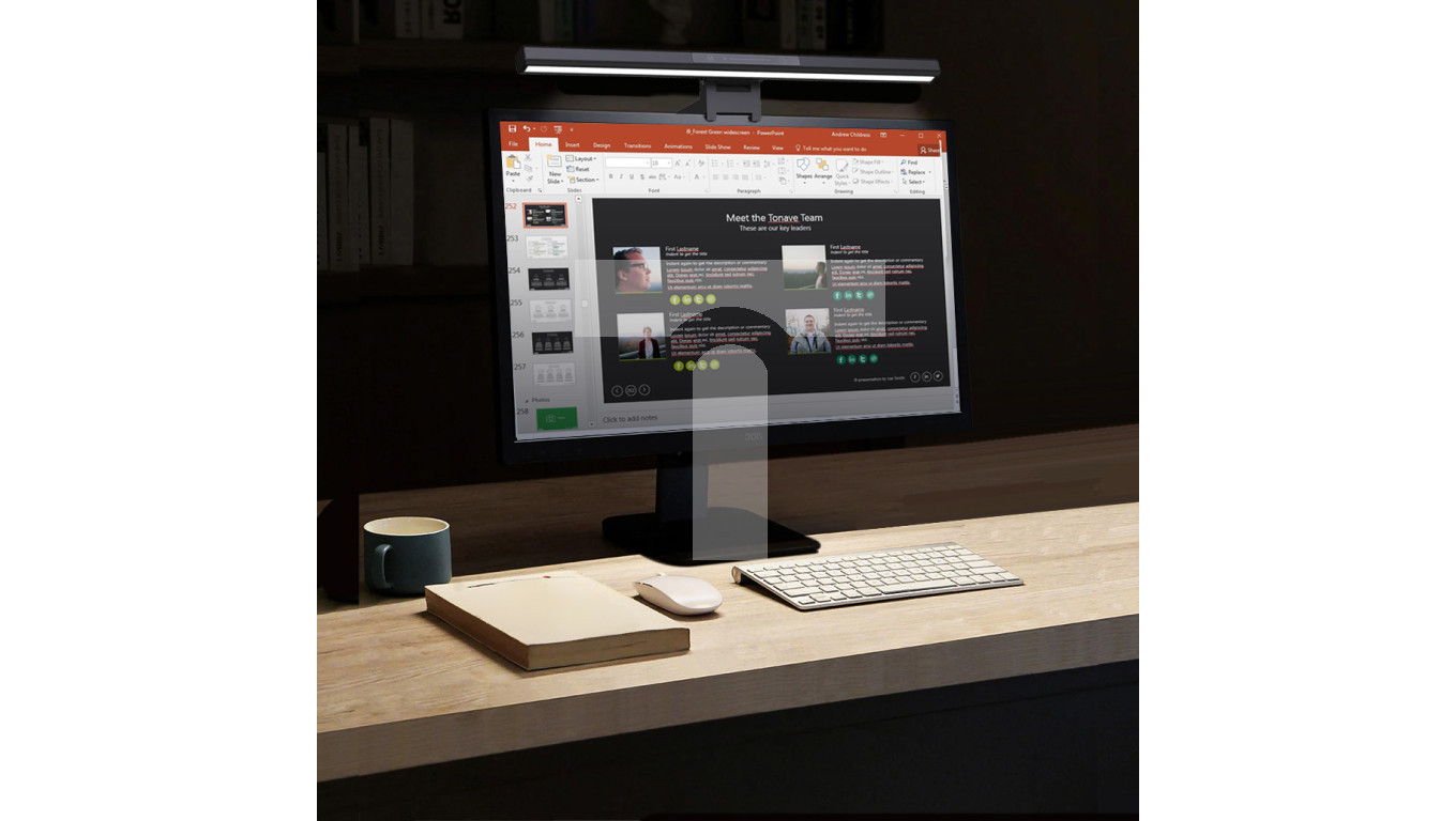 Lampka LED na monitor Maclean, moc 5W, 3 kolory świecenia, regulacja ...