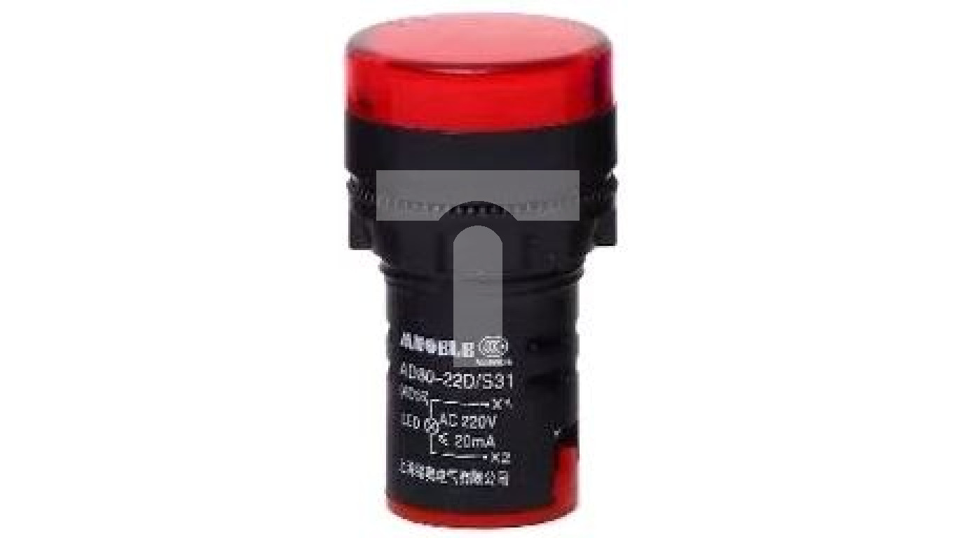 Lampka sygnalizacyjna 22mm czerwona LED 24V AC/DC AD16-22D/S23 – Tayee Electric Co | TIM SA