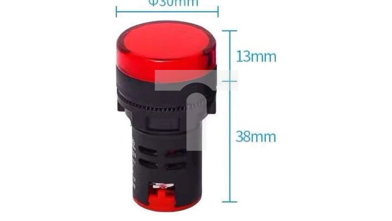 Lampka sygnalizacyjna 22mm czerwona LED 24V AC/DC AD16-22D/S23 – Tayee Electric Co | TIM SA