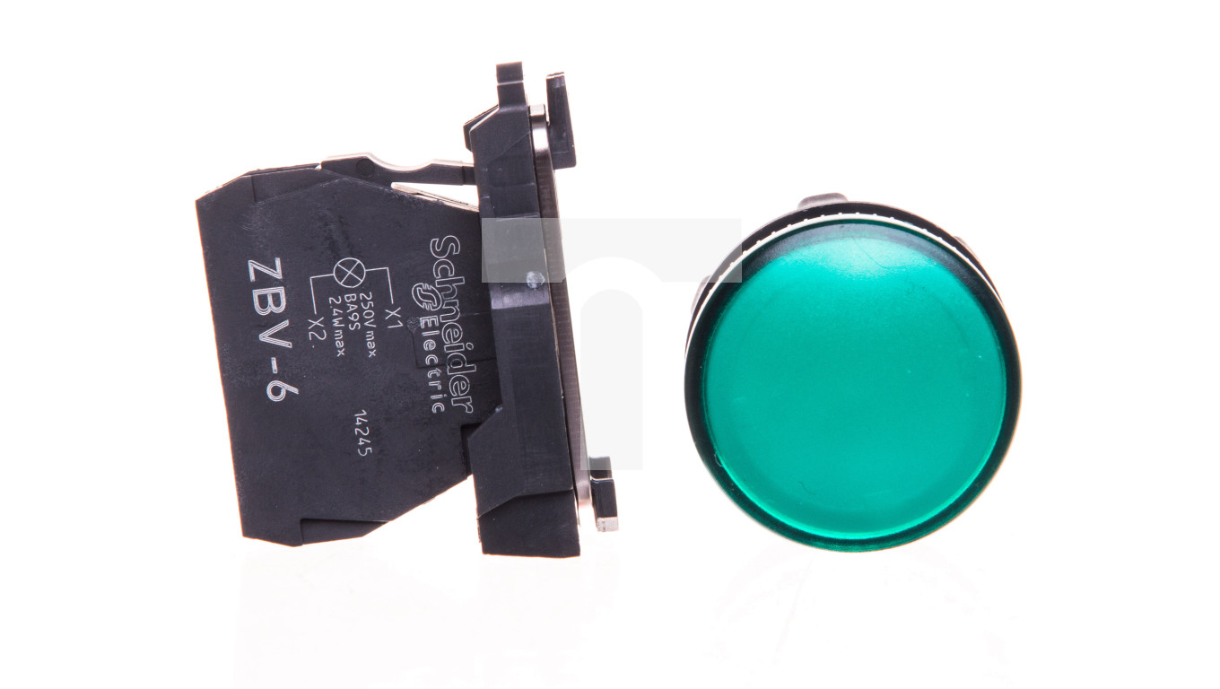 Lampka sygnalizacyjna 22mm zielona 230V AC żarówka XB5AV63 – Schneider ...