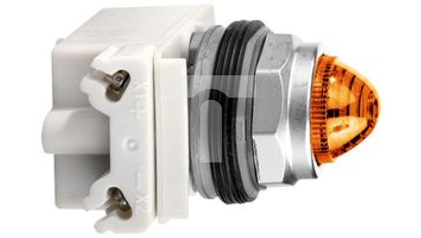 Lampka sygnalizacyjna 30mm pomarańczowa BA9s LED 120V AC/DC IP66 ...