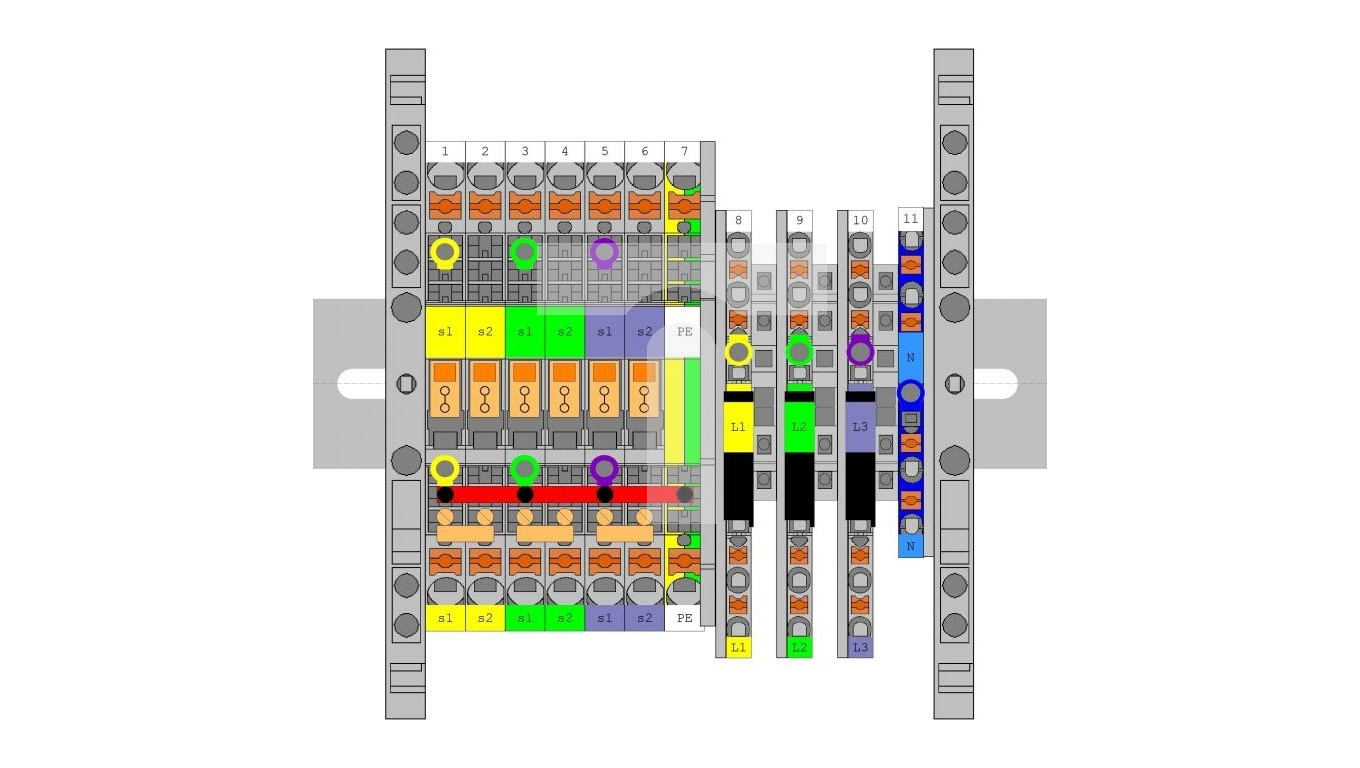 Listwa kontrolno-pomiarowa PXC-SKA 70 PE- listwa dedykowana dla PGE ...