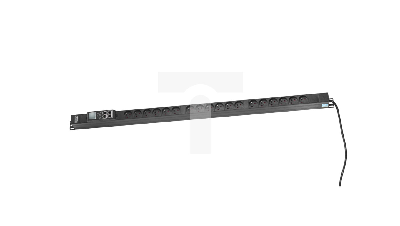 Listwa monitorująca pionowa wtyk zasilający DIN49440 gniazda 18x NF-C61 ...