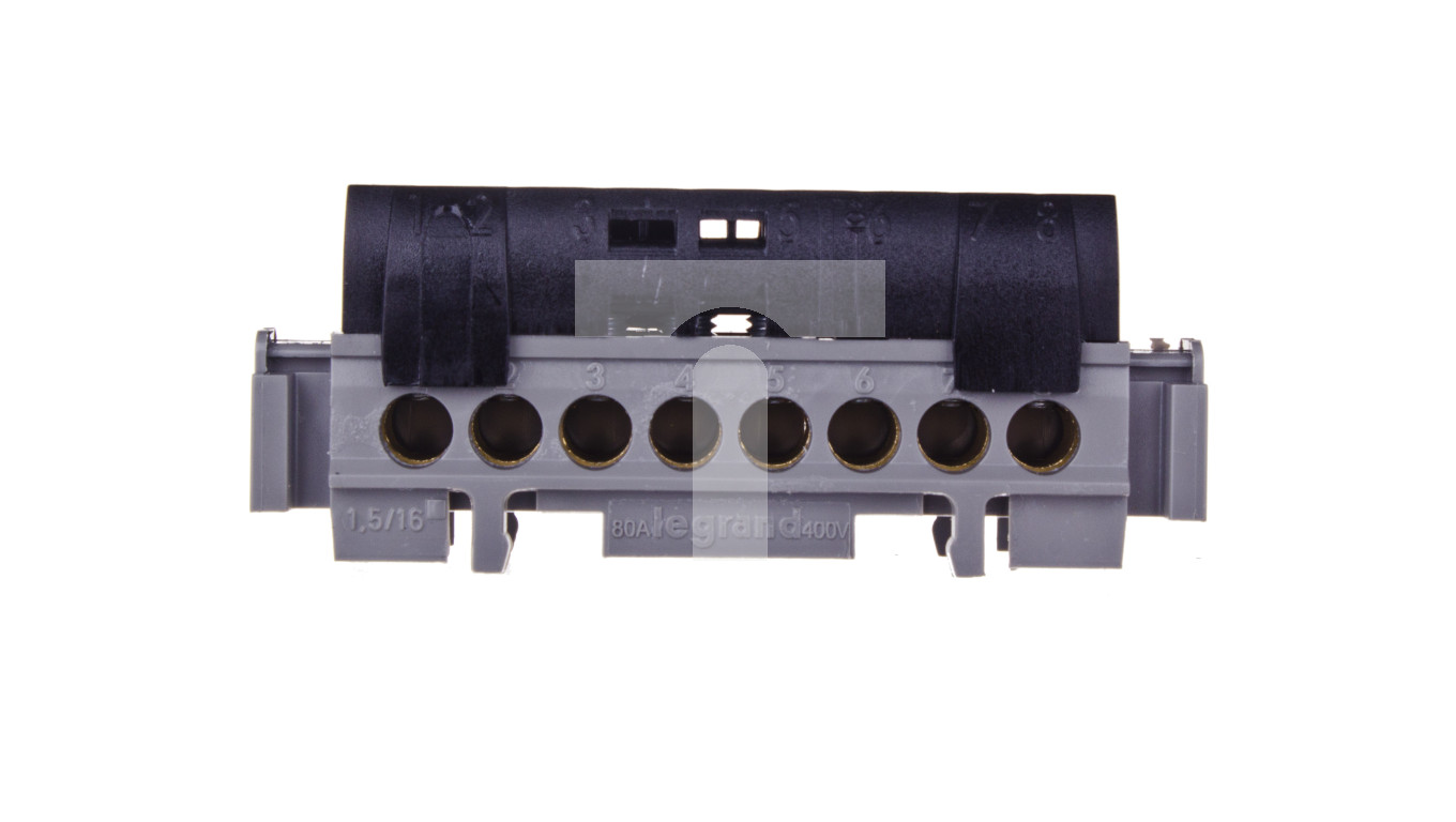 Listwa przyłączeniowa 8-otworów czarna IP2xC-8 004852 – LEGRAND | TIM SA