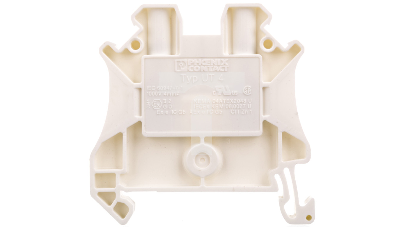 Listwa zaciskowa 2-przewodowa 0,14-6mm2 biała UT 4 WH 3045130 /50szt ...
