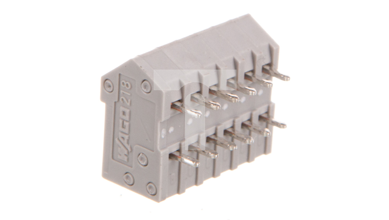 Listwa zaciskowa do płytek drukowanych 6-biegunowa szara raster 2,5mm 218-106 /70szt./ – WAGO ...