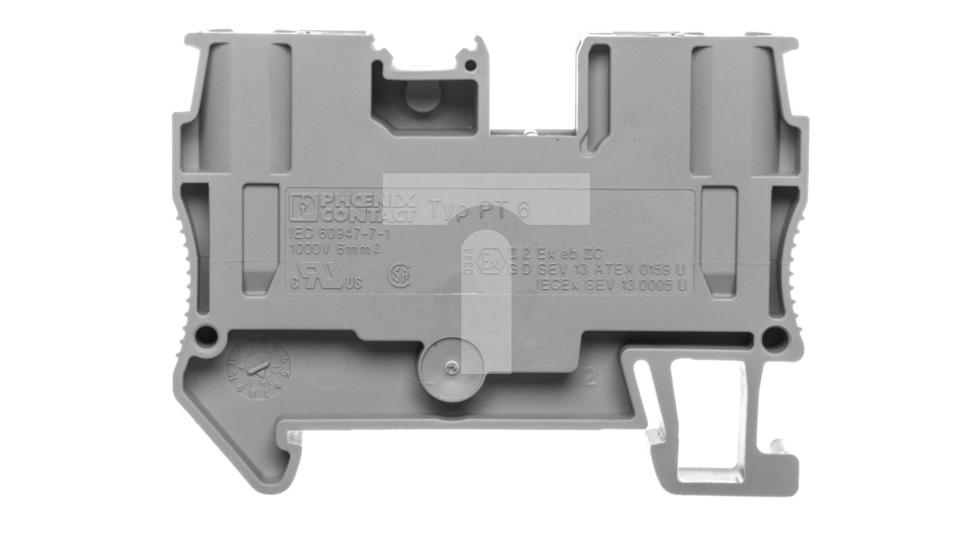Listwa zaciskowa przepustowa 2-przewodowa 0,5-10mm2 szara PT 6 3211813 ...