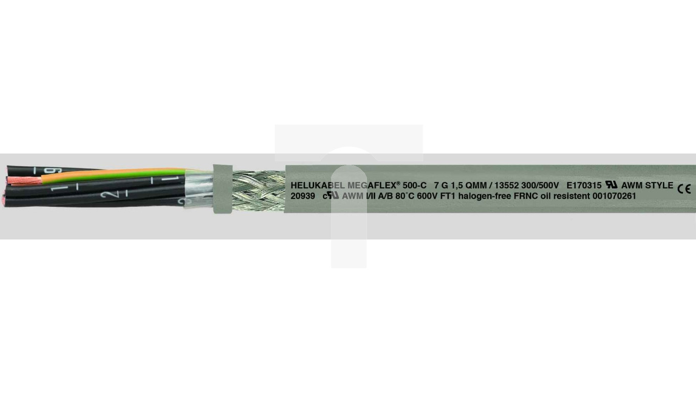 MEGAFLEX 500-C 4G2,5 QMM PRZEWÓD ELASTYCZNY 300/500V SZARY ...