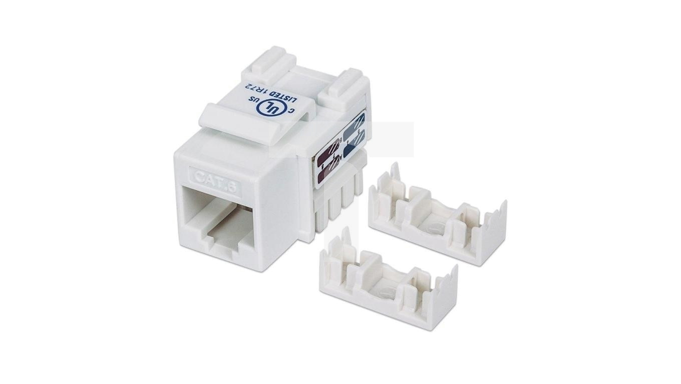 Moduł Keystone RJ45 UTP Cat6 Biały 210591 – INTELLINET | TIM SA