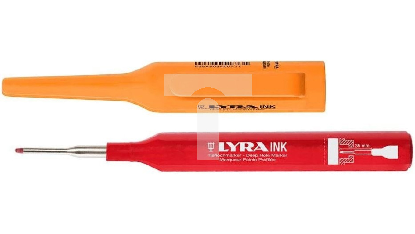 Marker do głębokich otworów znacznik precyzyjny czerwony LYRA Ink ...