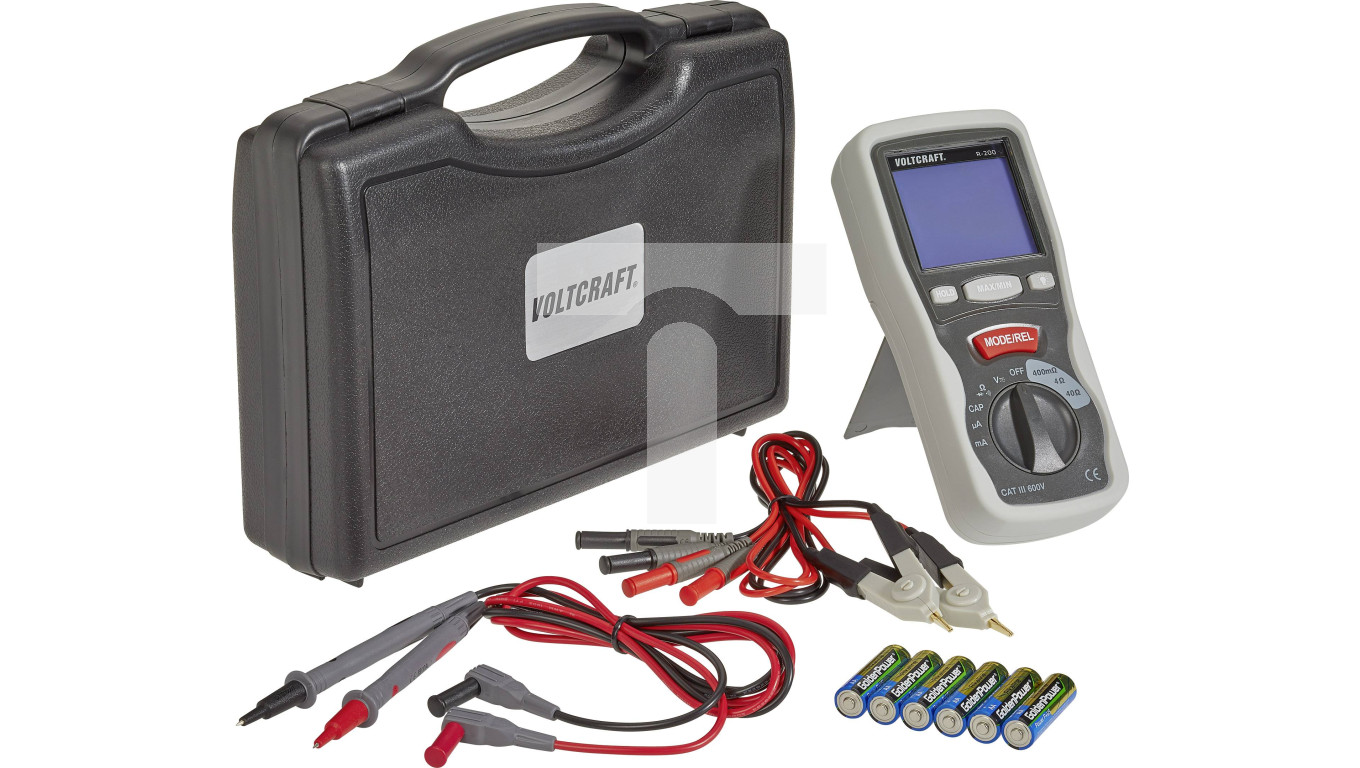 Miernik małych rezystancji LCR VOLTCRAFT R- 200, CAT III 600 V 101393 ...