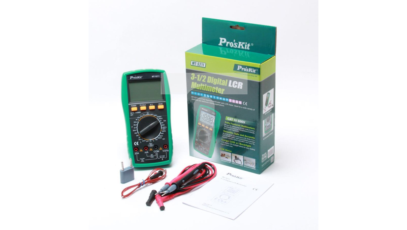 Miernik cyfrowy RLC Pros Kit MT-5211 09084 – PROS KIT | TIM SA
