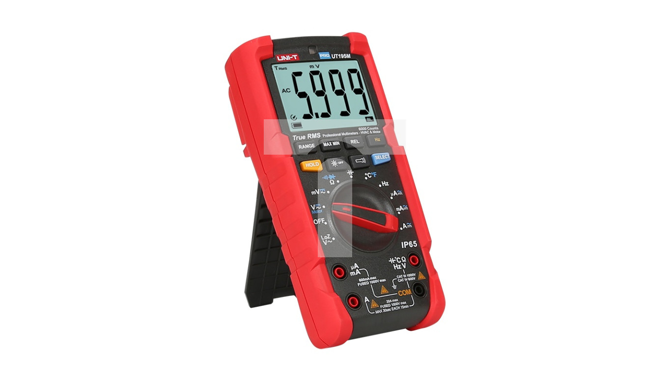 Miernik cyfrowy uniwersalny profesjonalny Uni-T Pro LoZ IP65 True RMS UT-195M – Uni-T | TIM SA