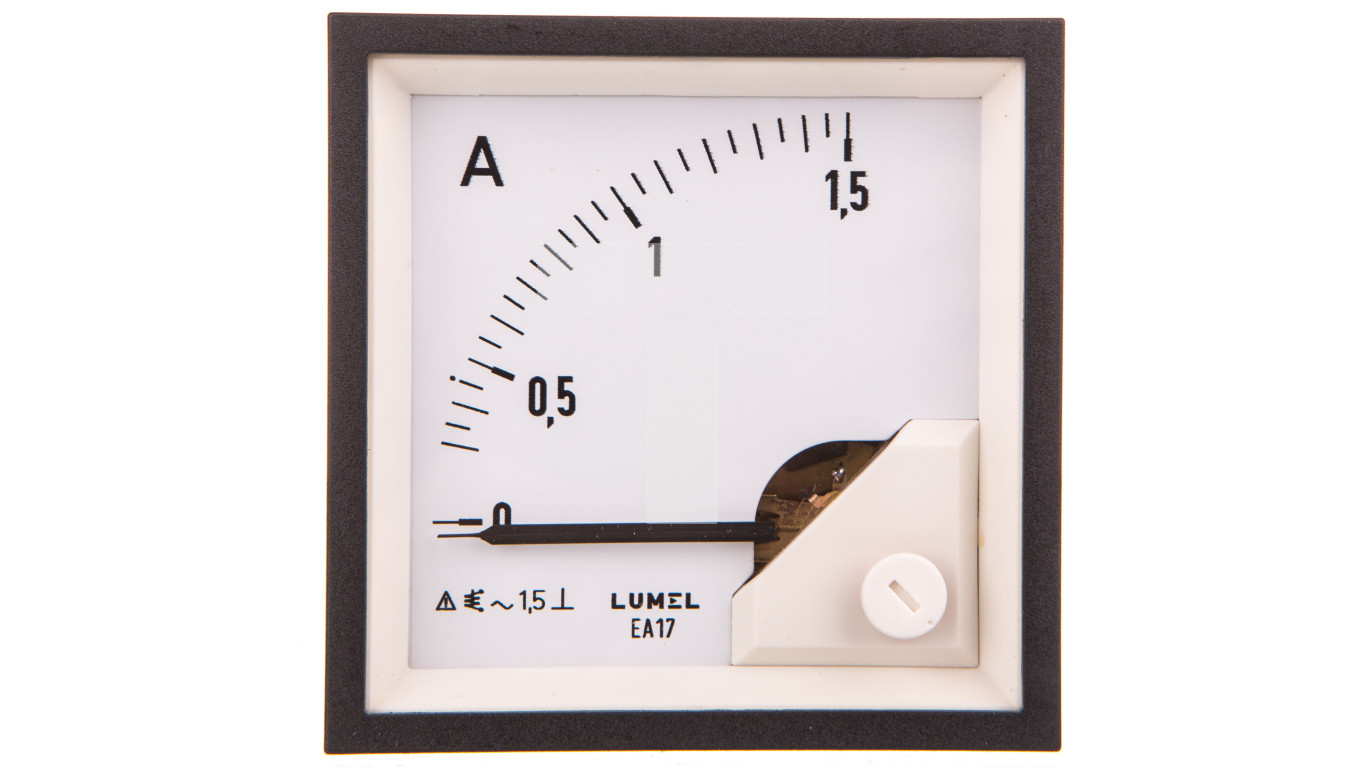 Miernik elektromagnetyczny EA17N 72x72mm N :IP52 E202: zakr.pom. 1,5A ...