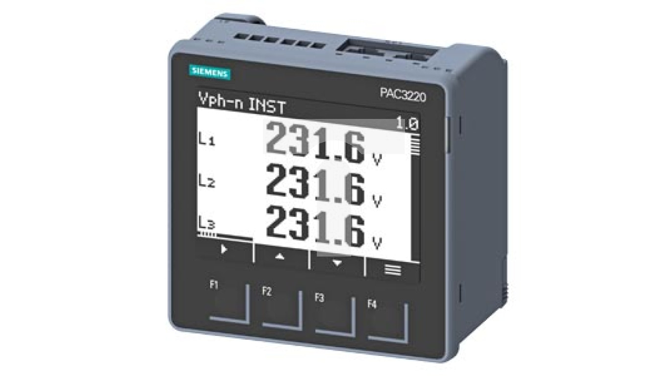Miernik parametrów sieci PAC3220 x/1A x/5A licznik energii kl.0,5 MODBUS TCP/IP 2xRJ45 2DI 2DO ...