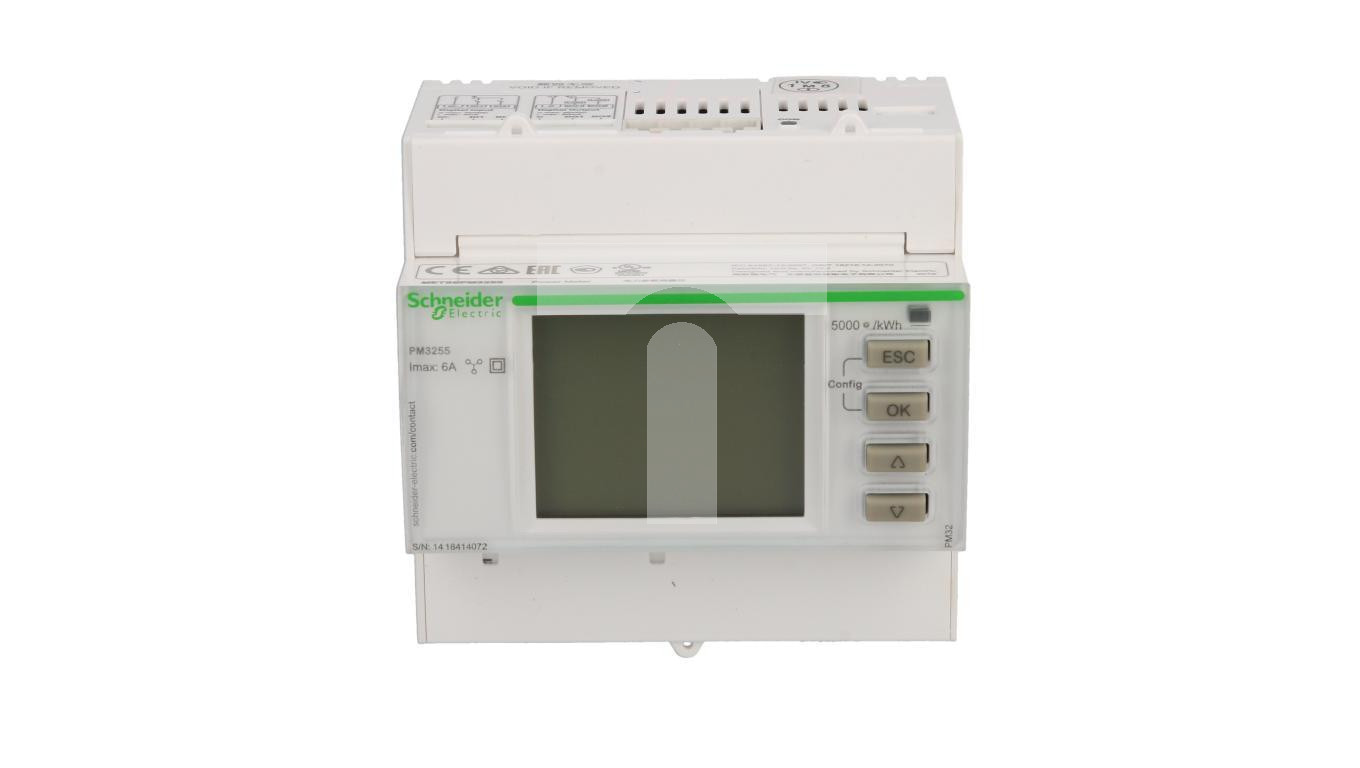 Miernik parametrów sieci z Modbus RS485 2we/2wy cyfrowe na szynę DIN ...