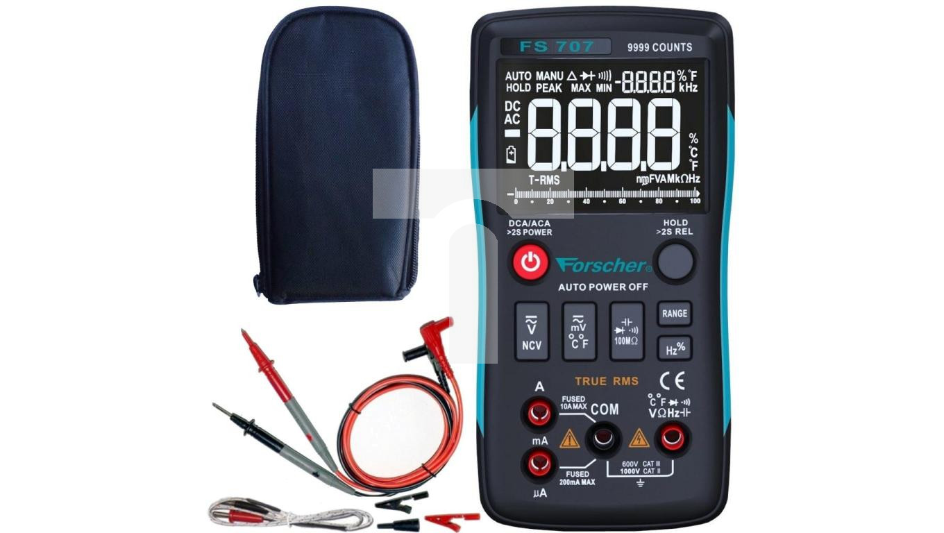 Miernik uniwersalny z pomiarem True RMS multimetr cyfrowy z ...